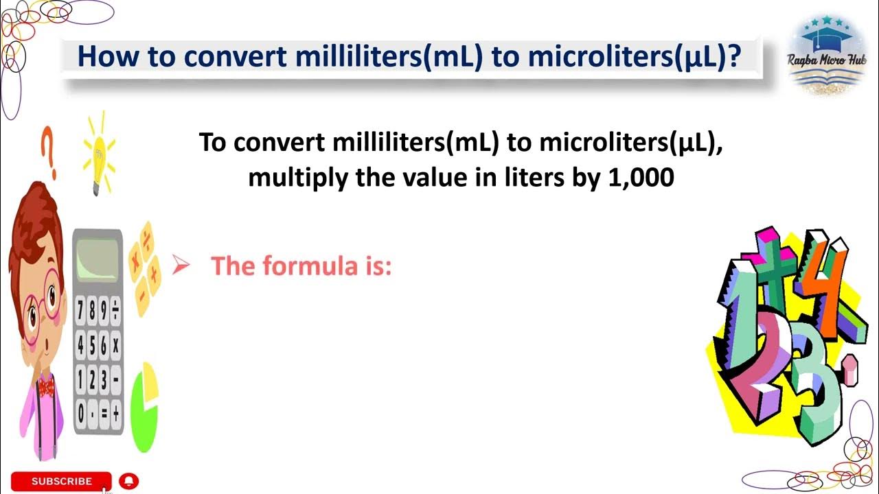 How To Convert Milliliters mL To Microliters L calculation how-to-convert-milliliters-ml-to-microliters-l-calculation