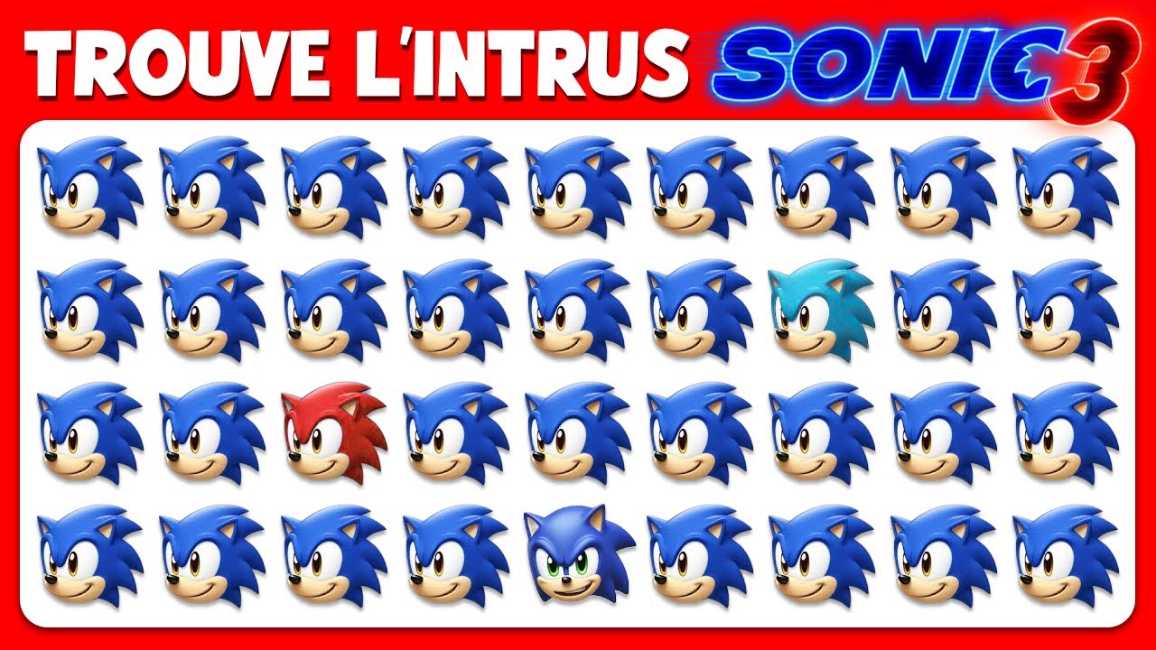 QUIZ SONIC 3 : Trouve l'INTRUS + Trouve les DIFFÉRENCES + Devine la ...