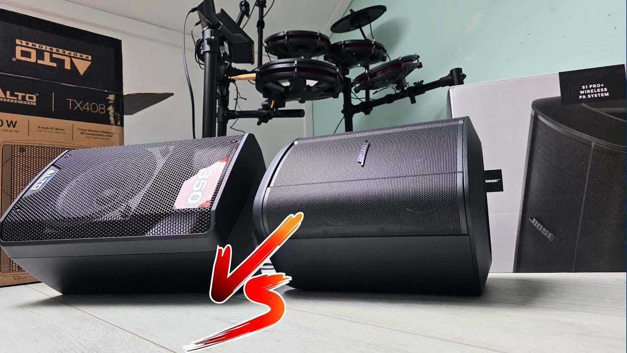 Full Sound Test! Bose SP1 Pro+ vs Alto TX408 Powered Speakers - YouTube