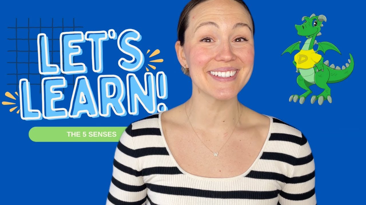 Miss Lauren Teaches the 5 Senses! 👀👂👃👅🤲 | Learn with @drakey4kids ! #EducationalVideoForKids ...