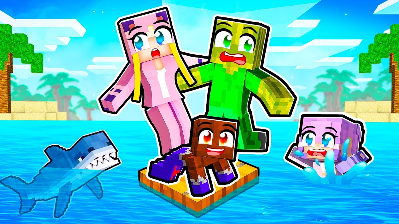 Meine FAMILIE lebt auf einem FLOß! 🌸 Minecraft - YouTube