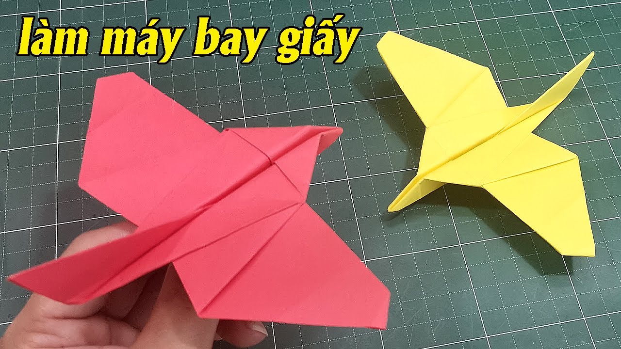 Cách gấp máy bay bằng giấy - YouTube