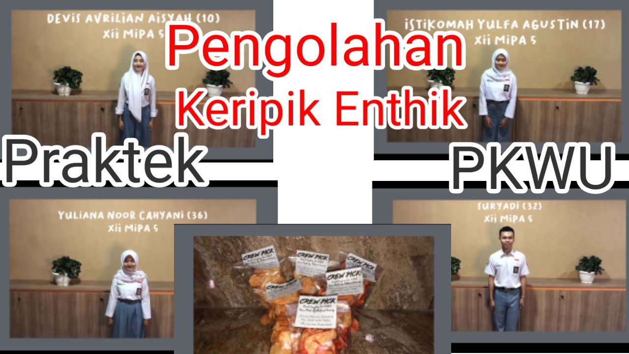 Cara Membuat Keripik Enthik | Praktek PKWU | Keripik Gurih Enak Lezat ...