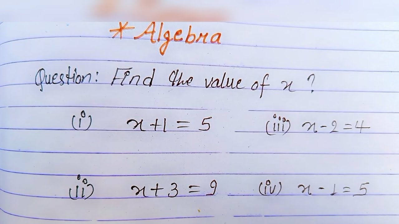 #algebra for beginners #math important #solving basic questions #easy ...