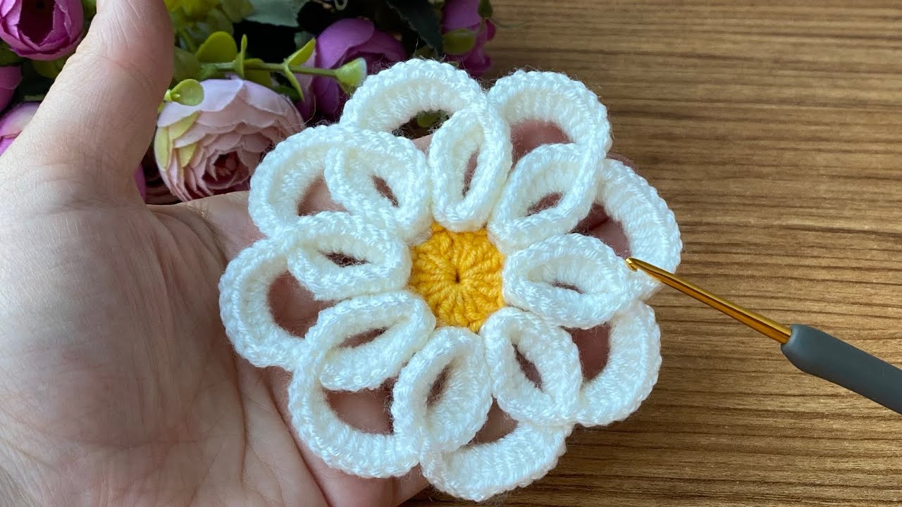 3d Crochet knitting motif Super Easy crochet knitting motif making crochet knitting patterns ...