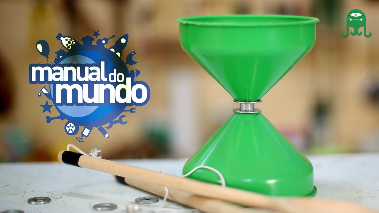 Como fazer um diabolô caseiro - Tutorial (Com Manual do mundo) - How to ...