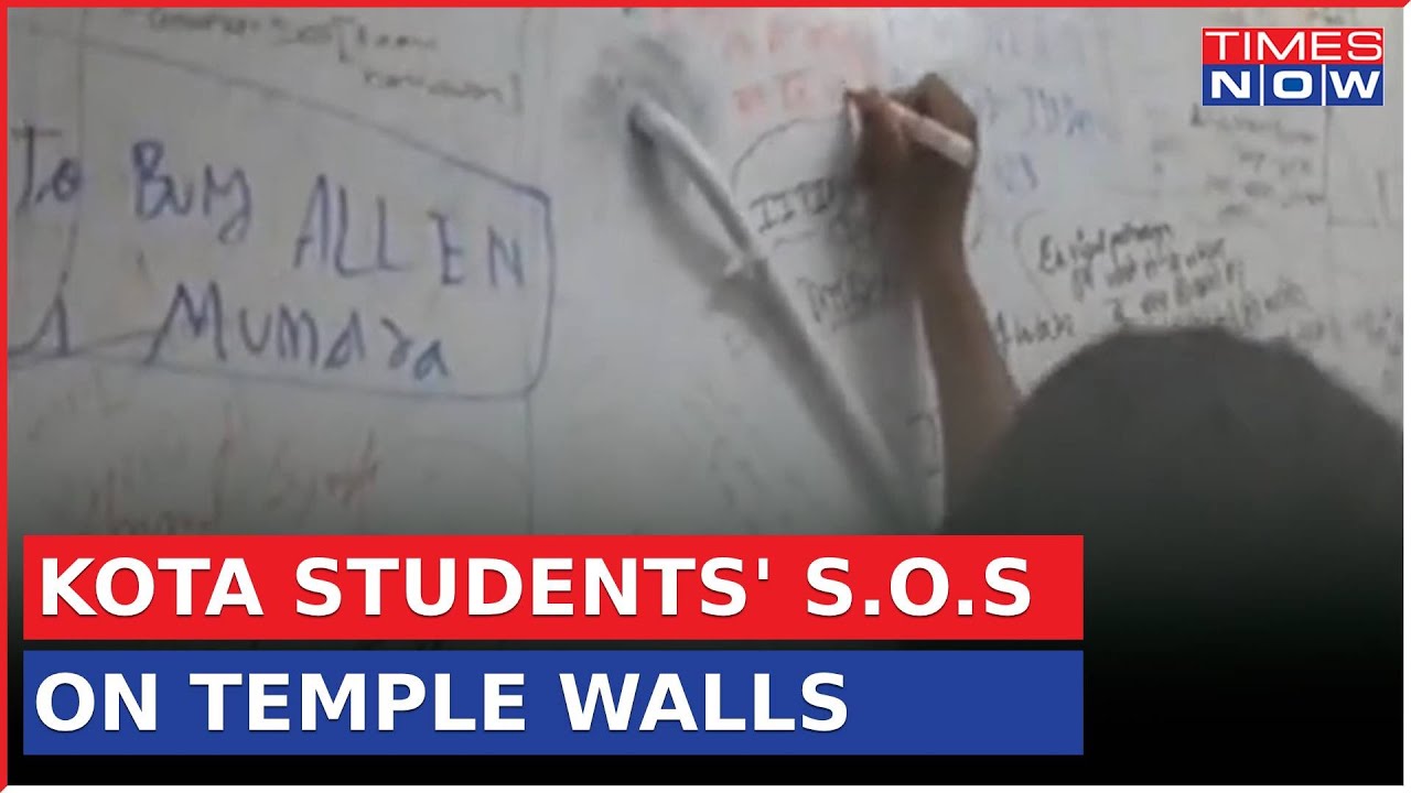 Amid Rising Suicide Cases In Kota, Students Scribble Emotional Message On Temple Walls | News ...