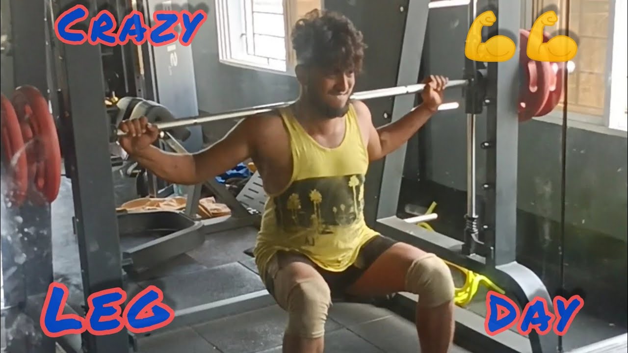 insane leg day crazy squats 💪 - YouTube