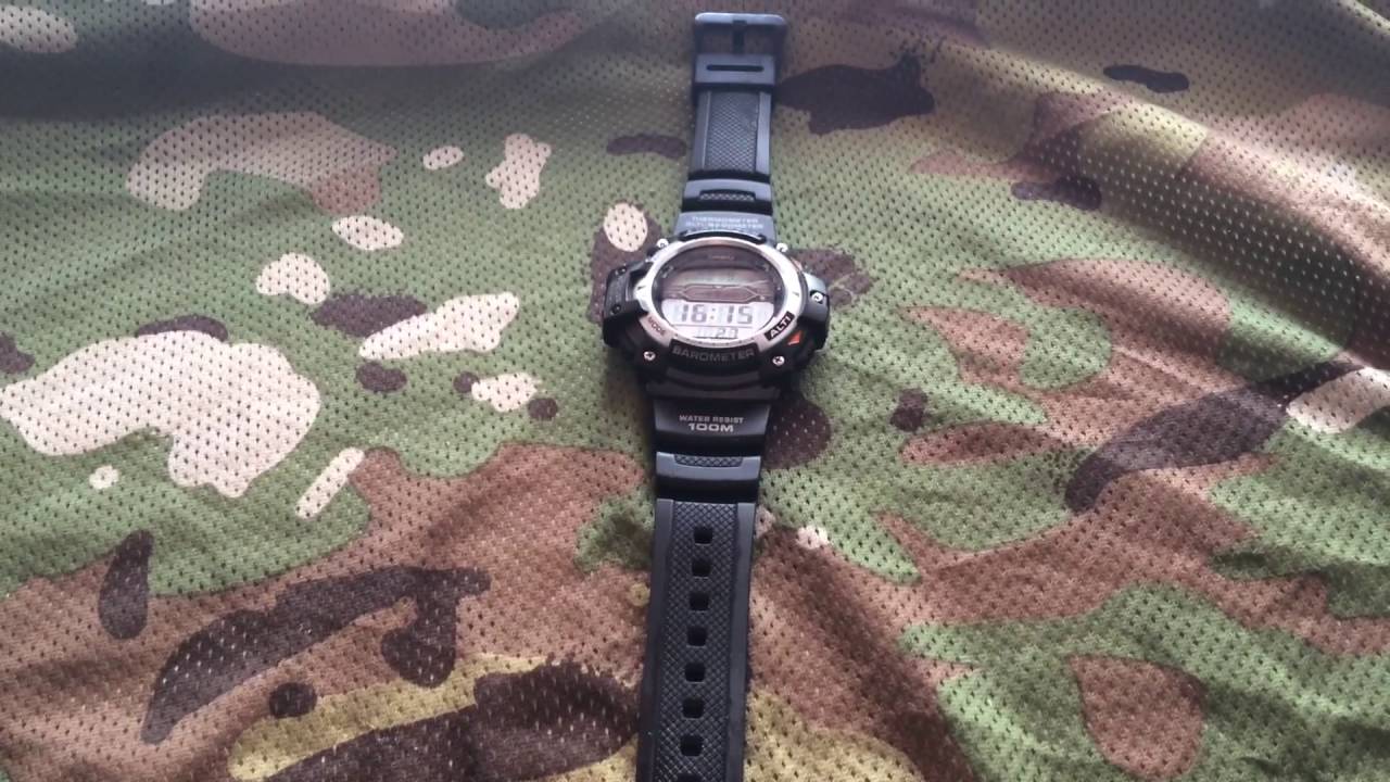 Multi purpose watches for camping Casio sgw-300 - YouTube