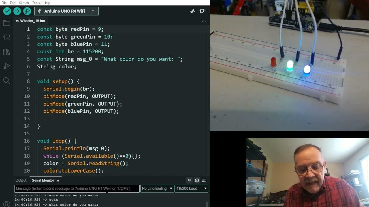 Paul Mcwhorter Arduino R4 Wifi Lesson 18 Youtube