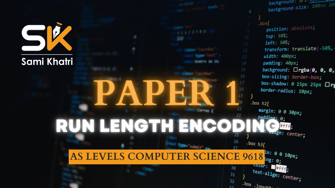 Run Length Encoding | Lossless Compression | Images | Text | Computer ...