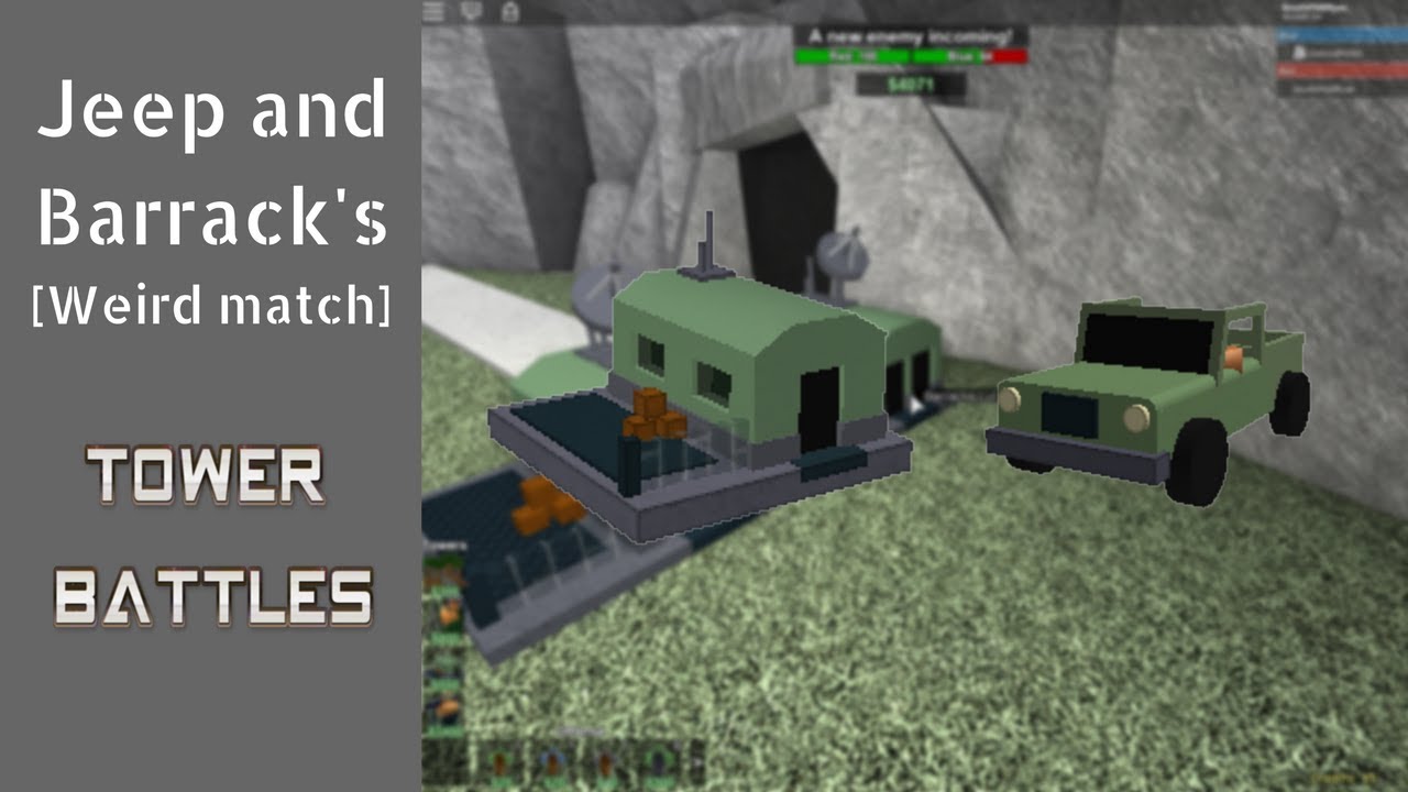 Patrol's and Barrack's [Weird match] | Tower Battles [Roblox] - YouTube