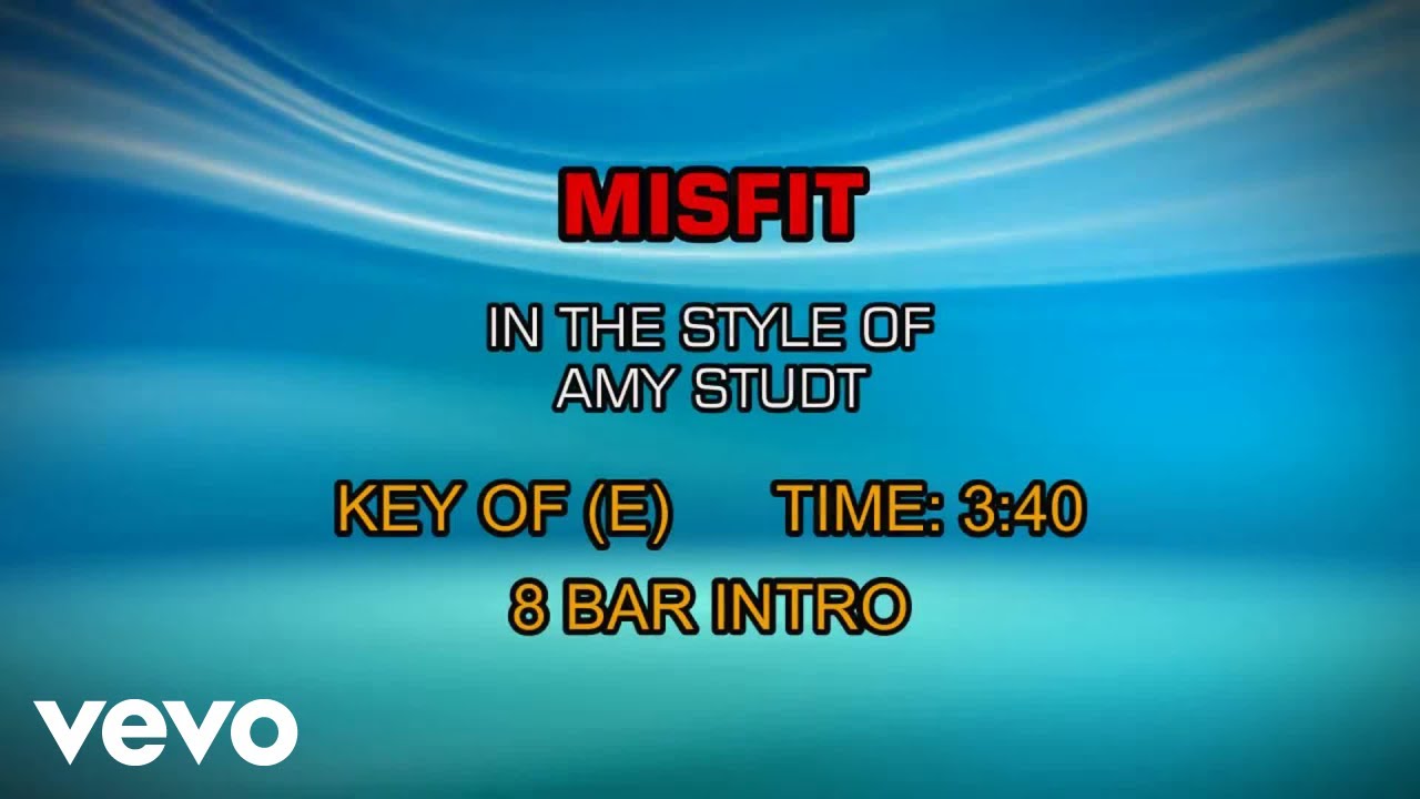 Amy Studt - Misfit (Karaoke) - YouTube