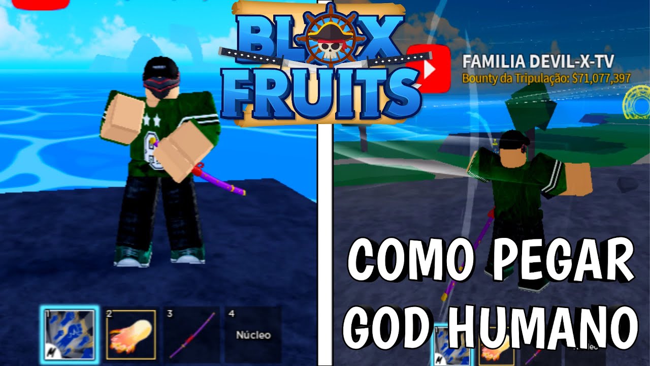 Como Pegar God Human Blox Fruits Youtube