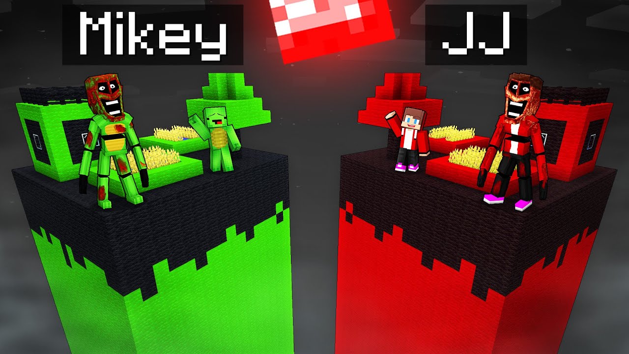 JJ and Mikey: SCARY MIMIC Exe Chunk Survive Battle in Minecraft - Maizen - YouTube