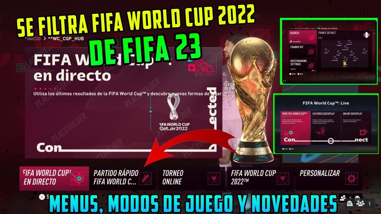Oficial Filtrado el Modo Mundial de FIFA 23 - Menús y Modos de Juego ...