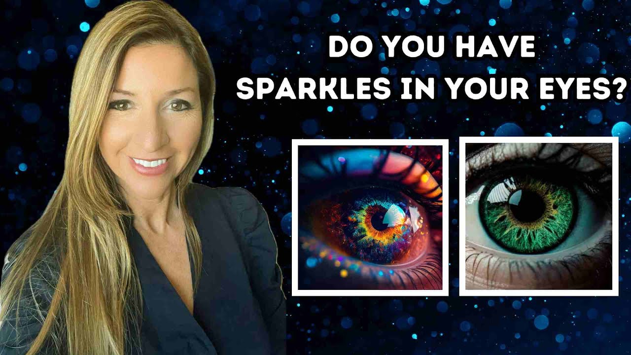 Do you have specks or sparkles in your eyes? The color you project out ...