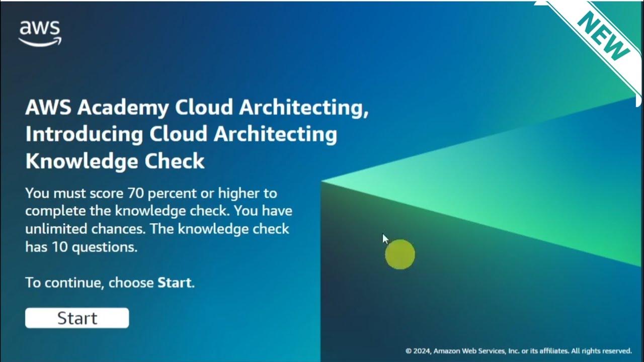 Module 2 Knowledge Check Answers || Introducing Cloud Architecting || AWS CLOUD ARCHITECTING ...