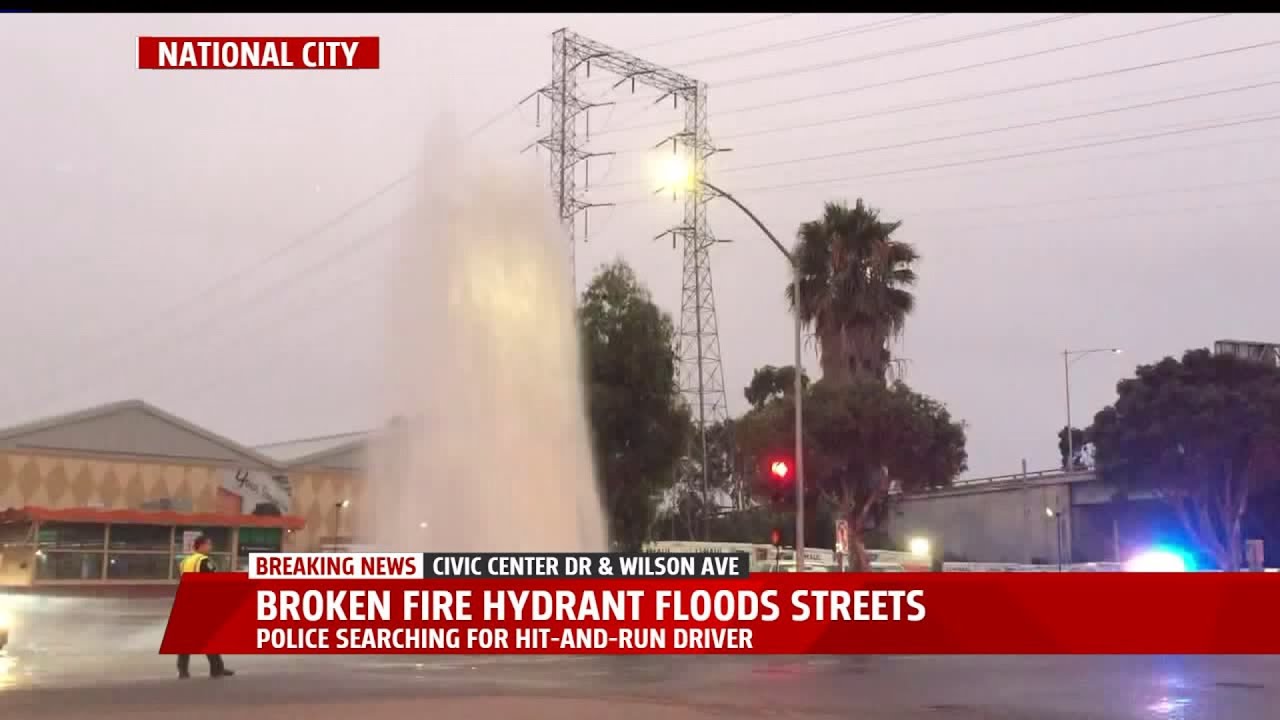 Broken Fire Hydrant Flood Streets - YouTube