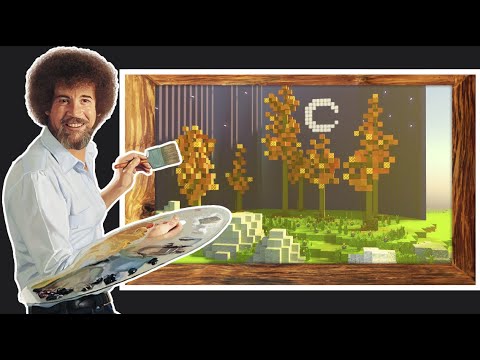 If Bob Ross Made A Minecraft Build Tutorial - YouTube
