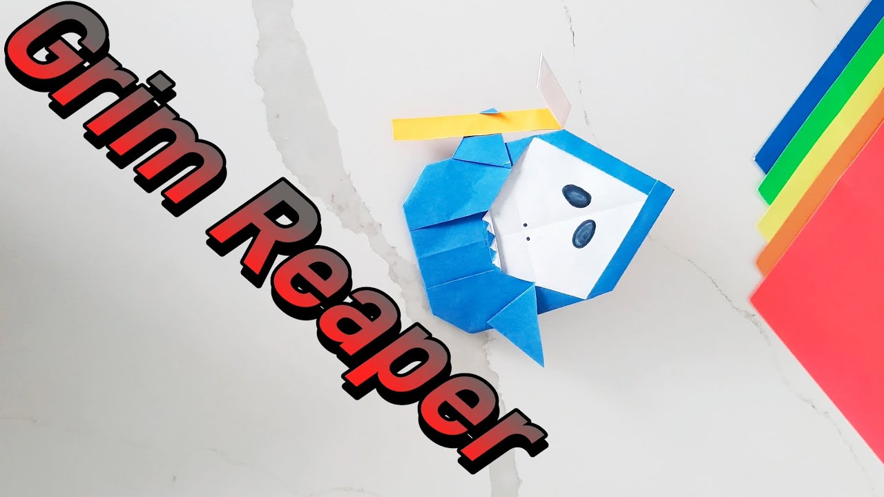 How to Make Paper Grim Reaper Origami - YouTube