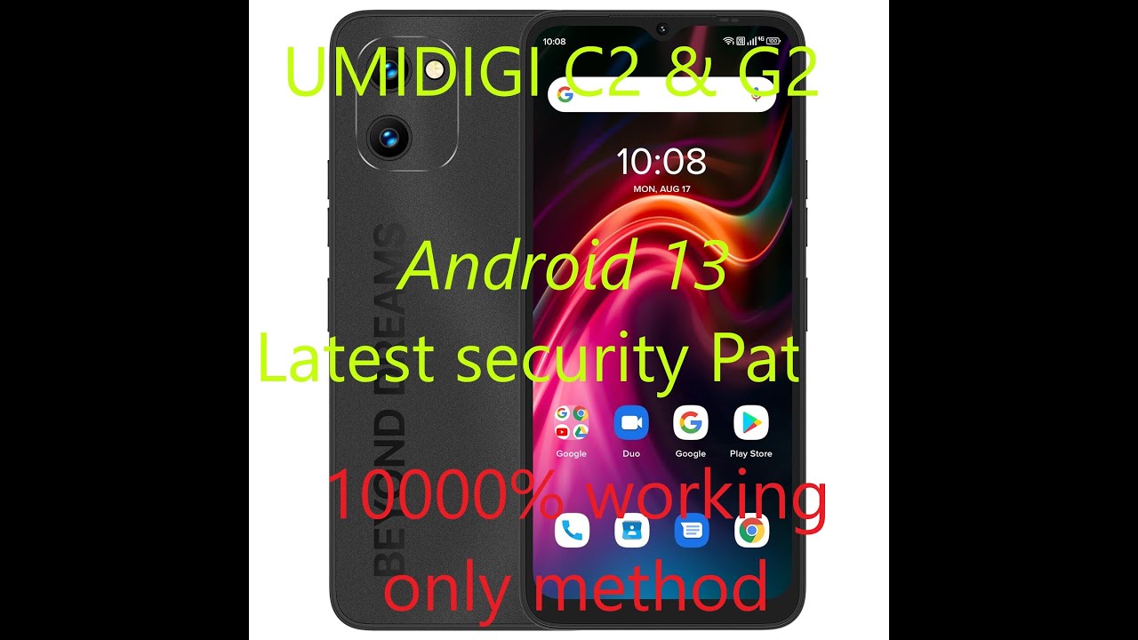 UMIDIGI C2 G2 GOOGLE ACCOUNT UNLOCK frp bypass Android 13 (latest 1000% ...