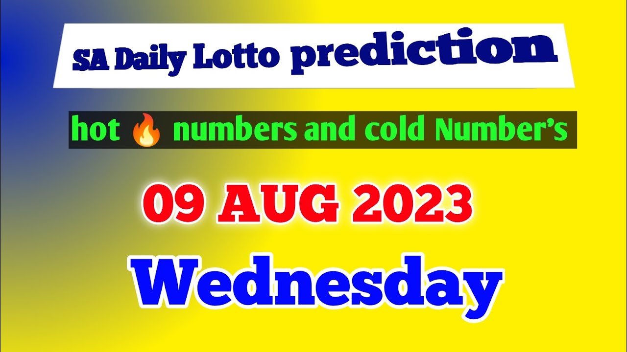 Sa daily lotto prediction 9 Aug 2023 | Sa daily lotto predictions for ...