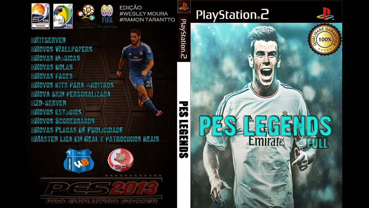 ⚡PES 2013 -LEGENDS (PS2) ISO - COM BRASILEÍRÃO E CAMPEONATO EUROPEU (UM ...