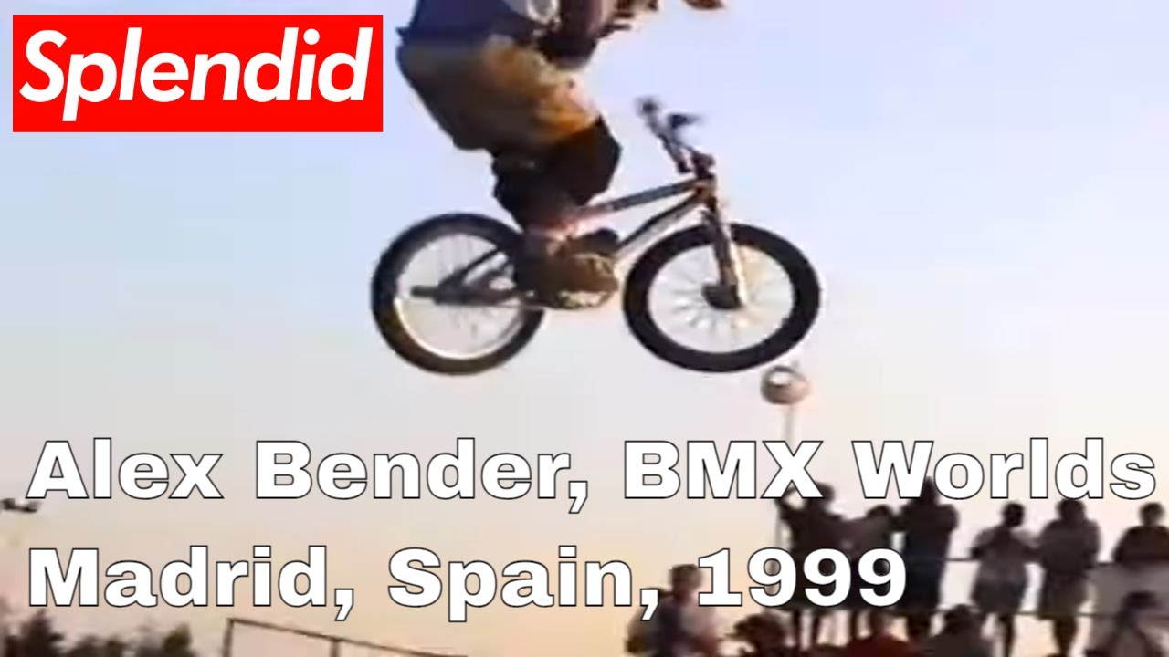 Alex Bender, BMX Worlds BMX Spine Competition, Madrid, Spain, 1999 Mid ...