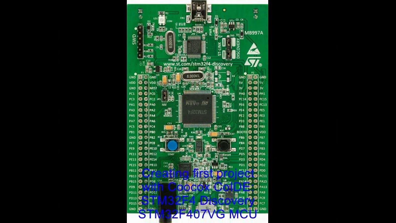 STM32F4Discovery Toggle LED using the Systick timer with Coocox - YouTube