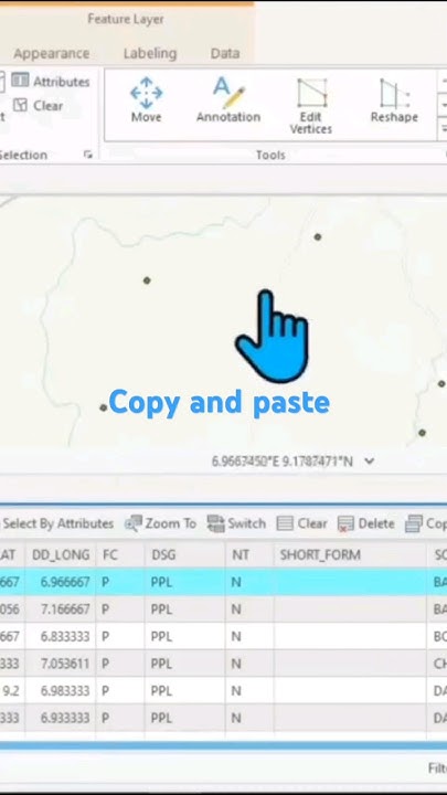 Copy and paste feature #arcgis #viral - YouTube