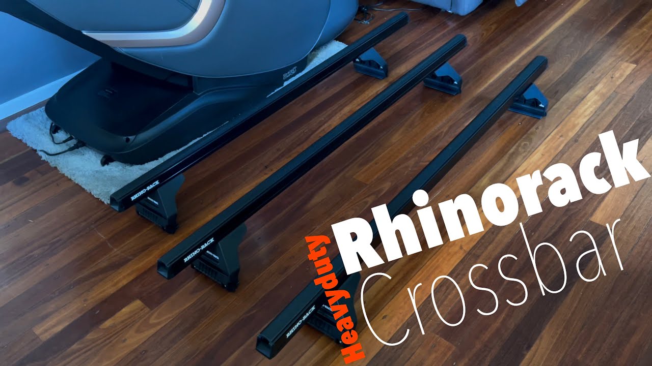 rhino roof rack install - YouTube