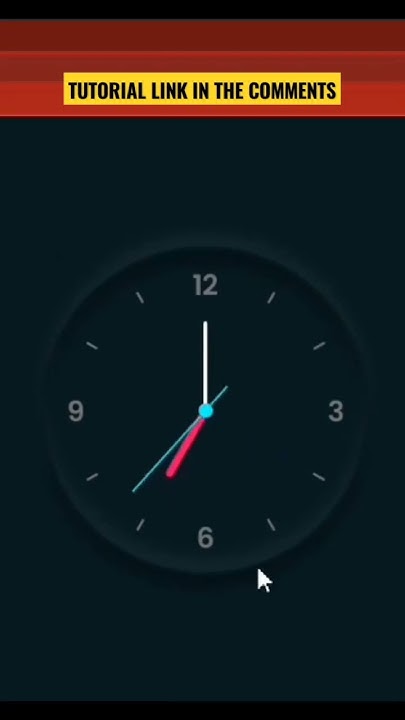 Analog Clock Design Using Html Css And Javascript Coding Htmlcss Youtube