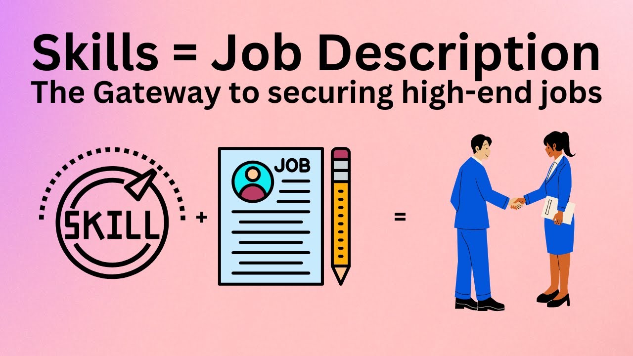 Skills according to Job Description, the Gateway to getting high-end ...