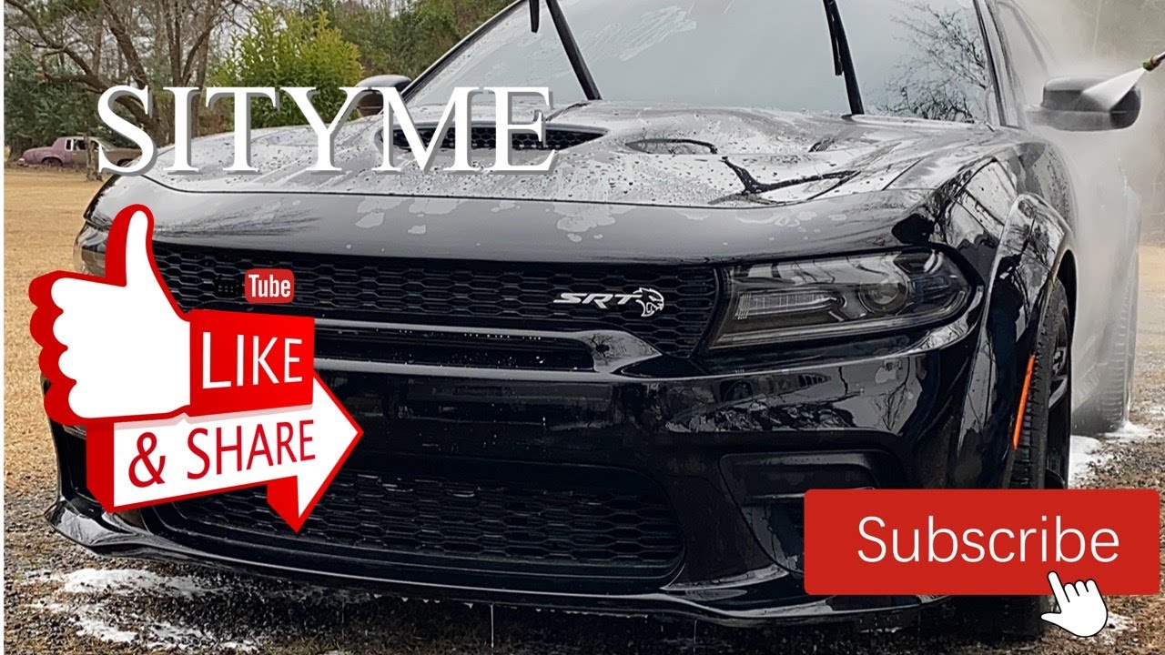 Cleaning my Dodge Charger HellCat Wide Body - SITYME - YouTube