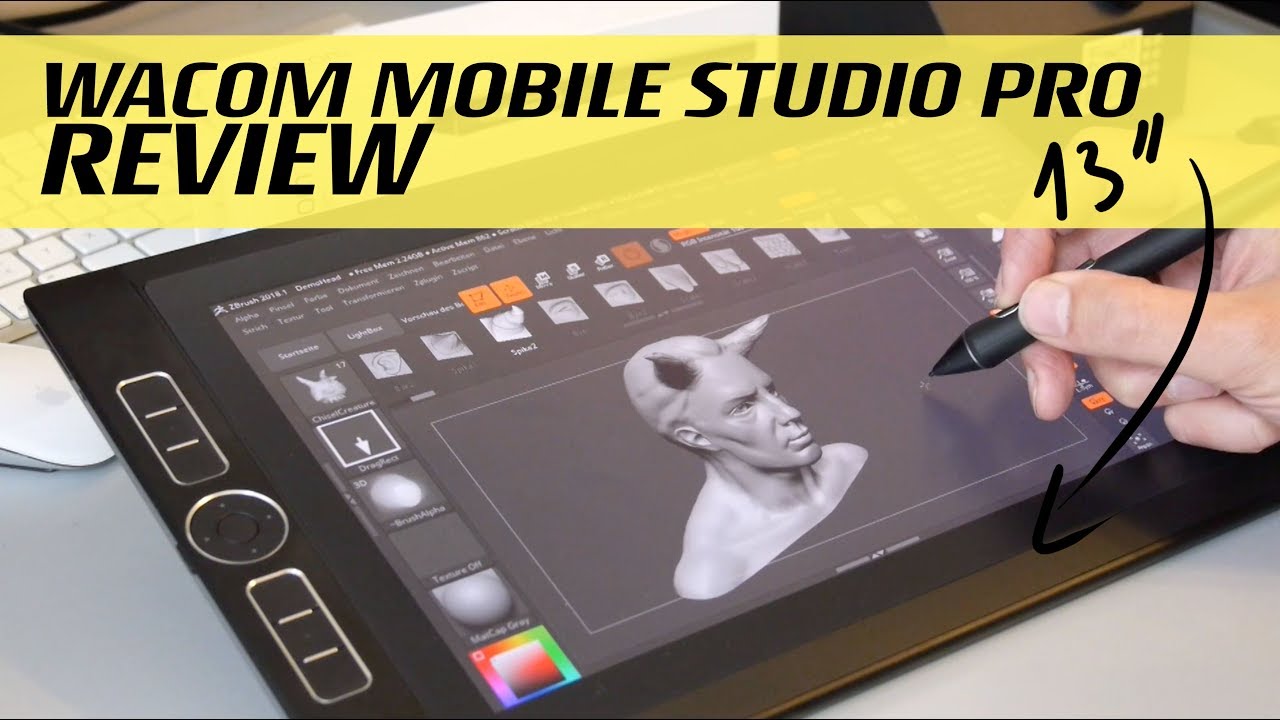 Wacom Mobil Studio Pro 13" Review / Workflow - YouTube