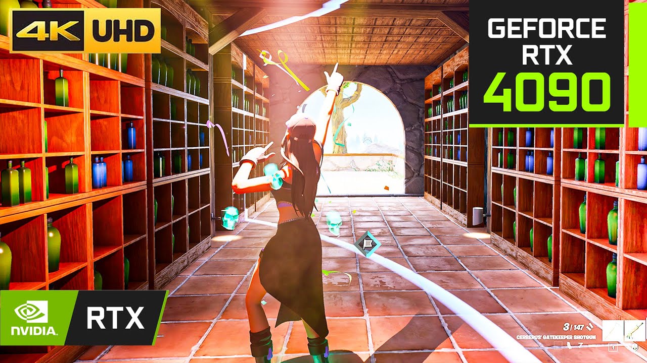 Fortnite : RTX 4090 + 7800X3D ( 4K Ultra Settings RTX ON ) - YouTube