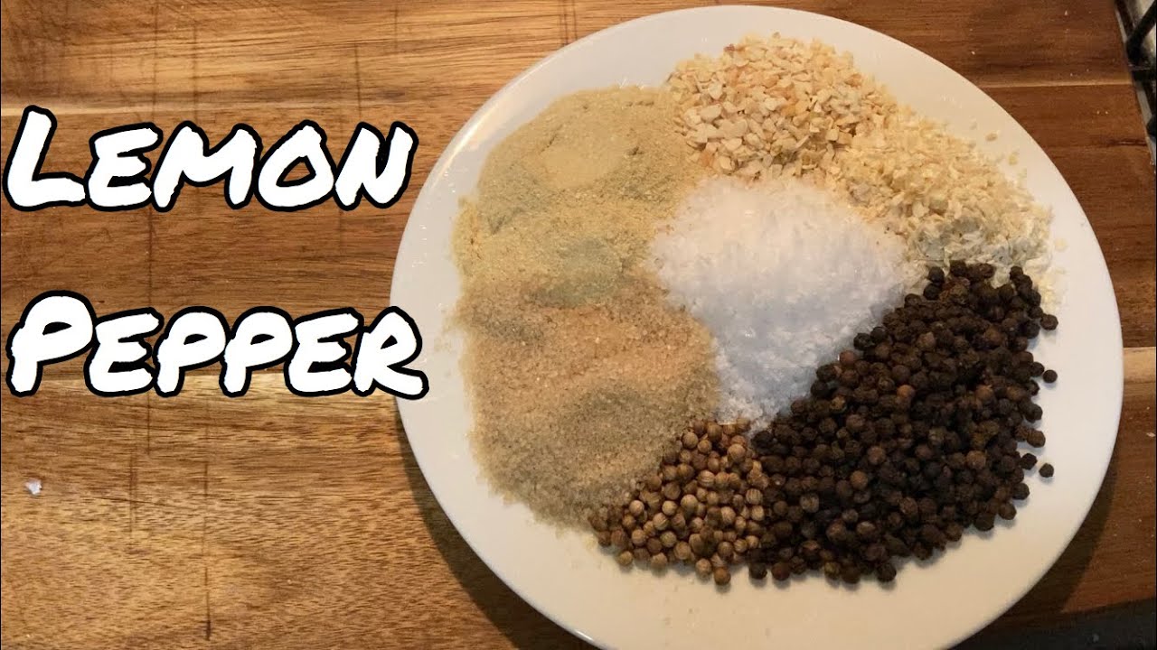 Lemon pepper seasoning from scratch, Lemon powder recipe, Lemon pepper ...