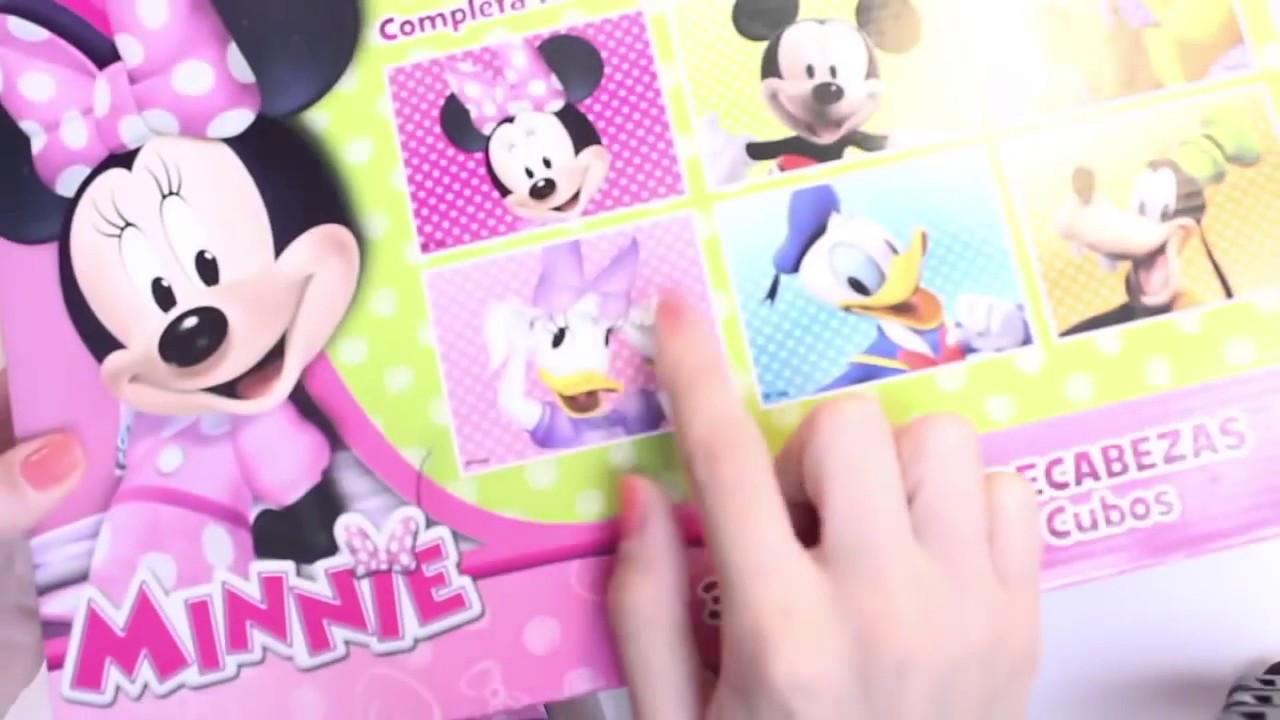 Minnie Mouse Cubes Make Mickey Mouse Face Minnie Blocks Minnie Puzzle ...
