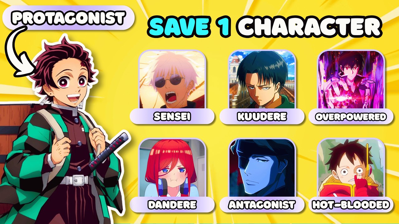 Save 1 Anime Character For Each Trope & Role! 🔥 - YouTube