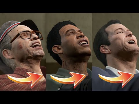 Every GTA 5 Character Laughs Hysterically