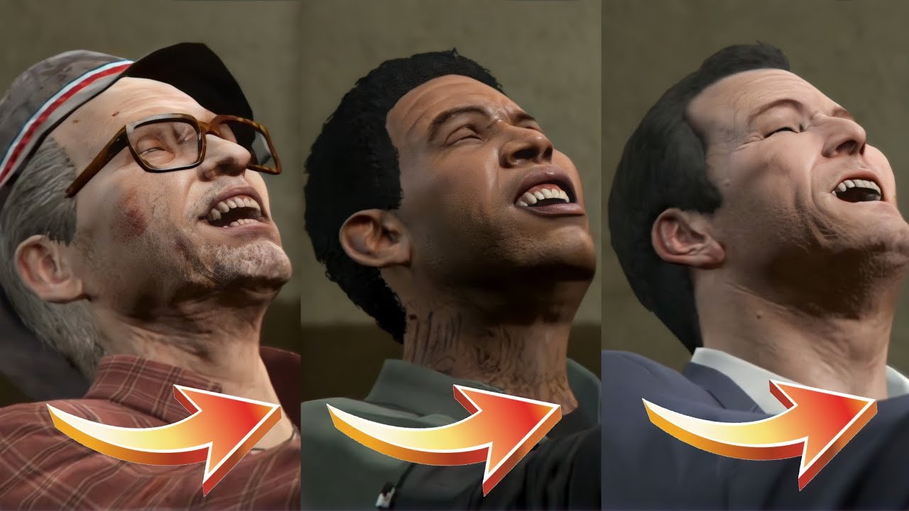 Every GTA 5 Character Laughs Hysterically - YouTube
