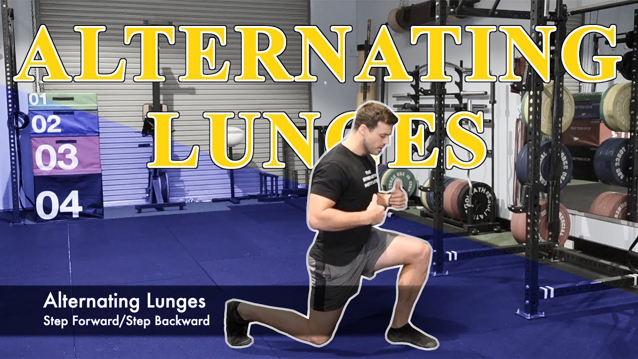 Alternating Lunges - Tutorial - YouTube