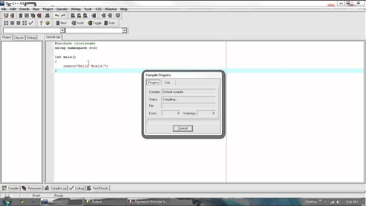 Dev C++ input/output tutorial - YouTube