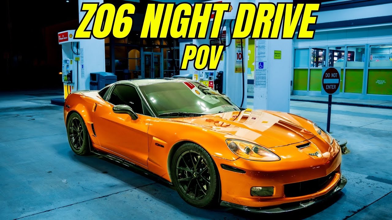 CORVETTE C6 Z06 Night Drive POV – After Dark AWAKENING! - YouTube