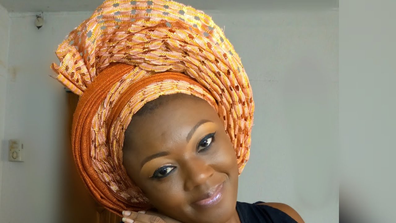 Gele tutorial, Trending Gele 2021, 2n1 fan Gele - YouTube