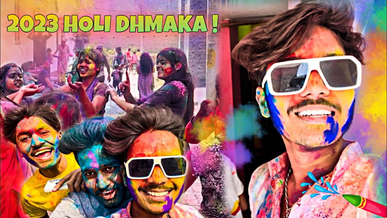 Holi Celebration Full Boom Baam | Holi Vlog 2023 | Ak Kartik YT - YouTube