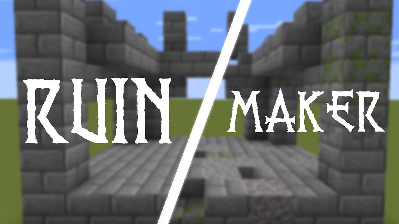Ruin-maker Creative Tool for Vanilla Minecraft - YouTube