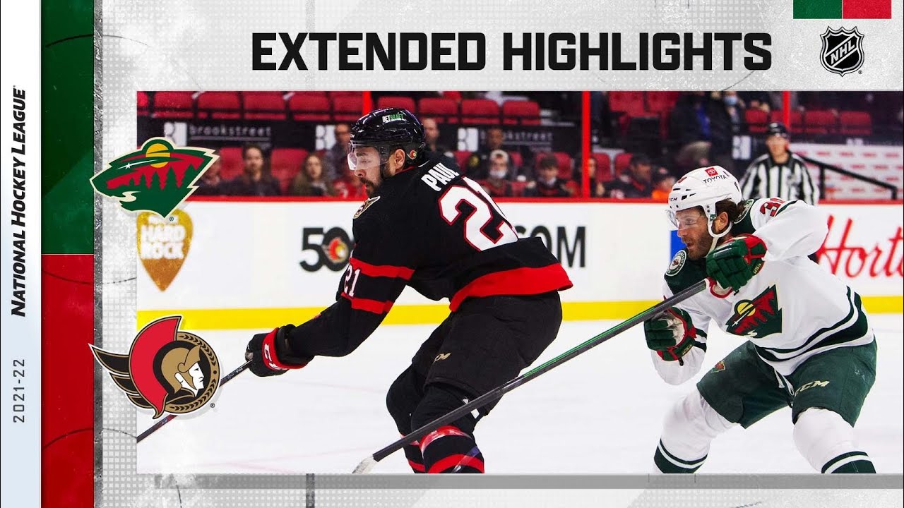 Minnesota Wild vs Ottawa Senators Feb 22, 2022 HIGHLIGHTS - YouTube