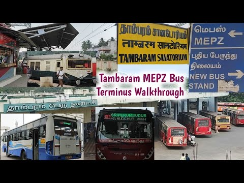 Tambaram Sanatorium Station to Tambaram MEPZ Bus Terminus Walkthrough ...